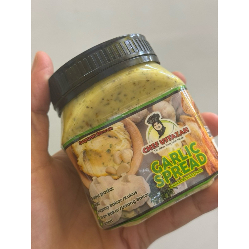 CHEF USTAZAH GARLIC SPREAD SAPUAN BAWANG PUTIH READY TO EAT | Shopee ...