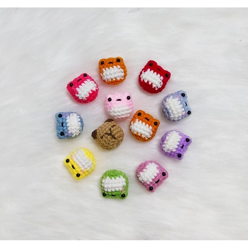 Crochet Mini Frog & Capybara Little Amigurumi Keychain | Shopee Malaysia