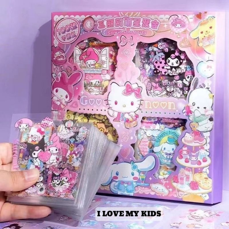 Capybara Labubu Hello Kitty Sticker Waterproof Handbook Sticker Elsa ...