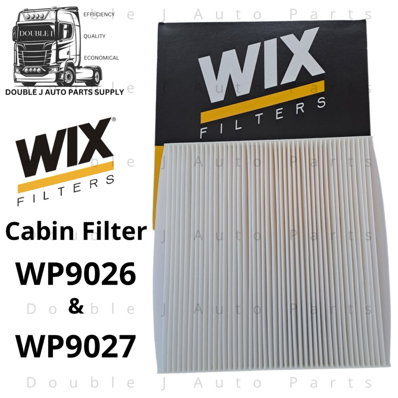 WIX ORIGINAL CABIN FILTER WP9026 & WP9027 TOYOTA VIOS NCP42, HARRIER ...
