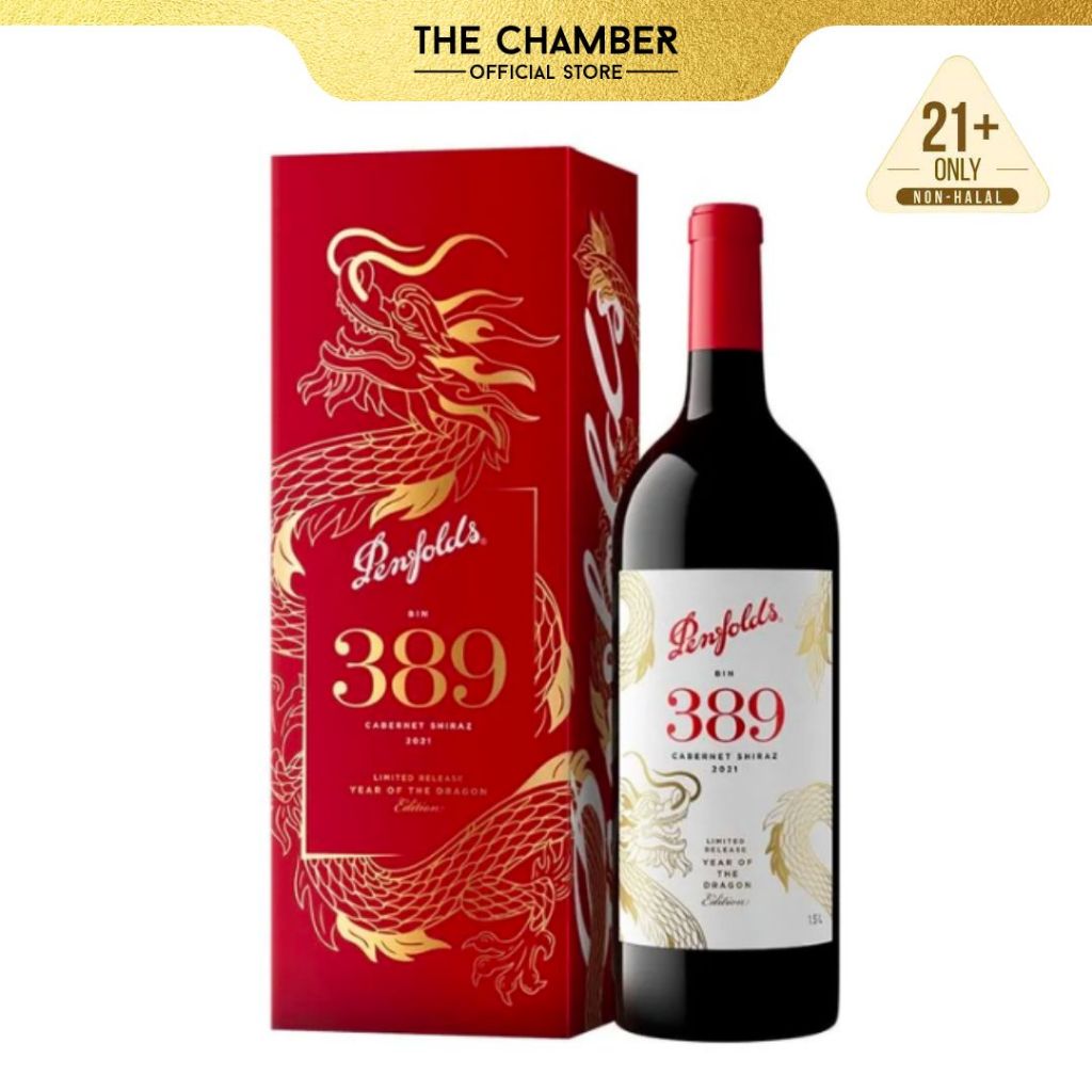 Penfolds Bin 389 Cabernet Shiraz Dragon 2021 Magnum Red Wine (1500ml ...