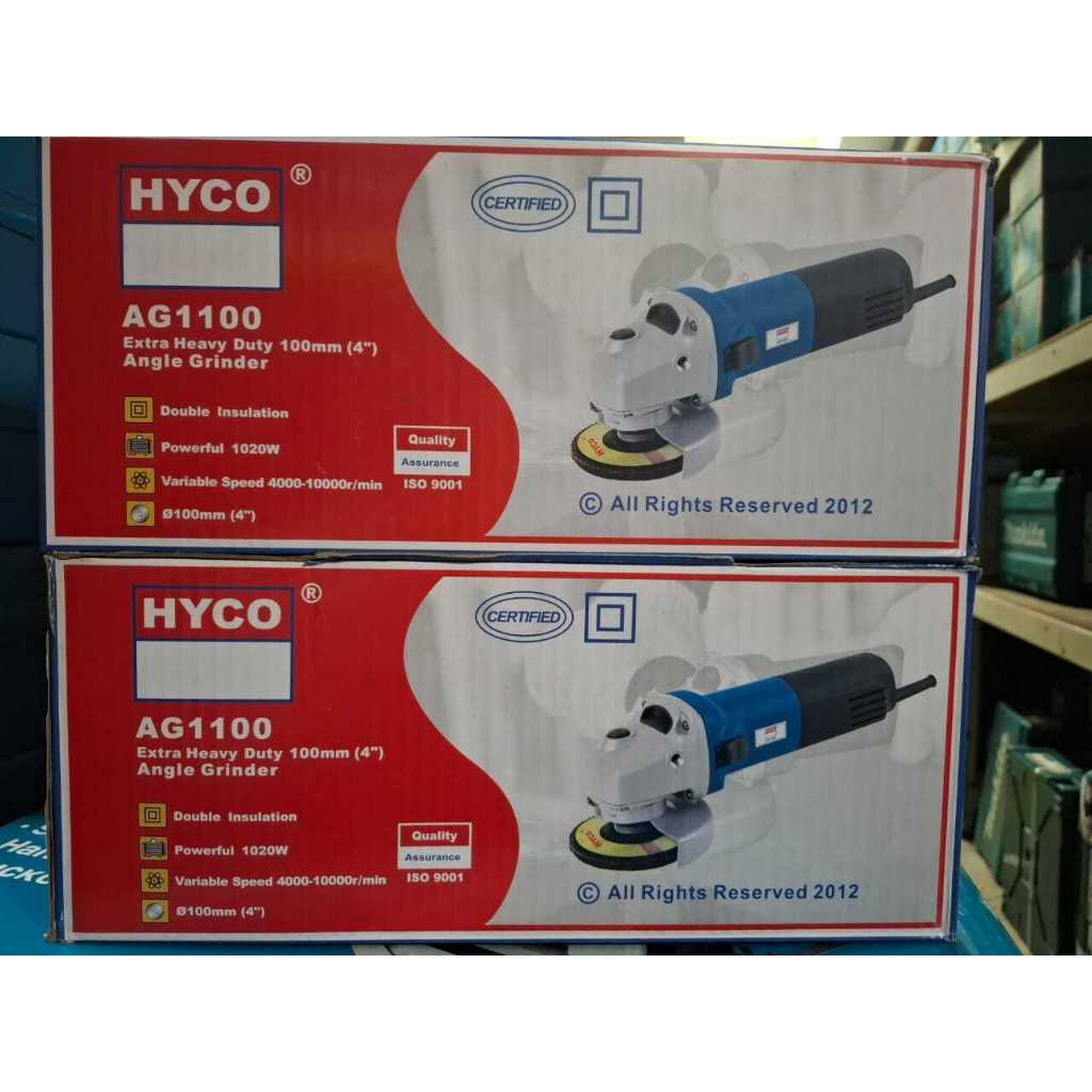 HYCO AG1100 1020W ANGLE GRINDER W/SPEED CONTROL | Shopee Malaysia