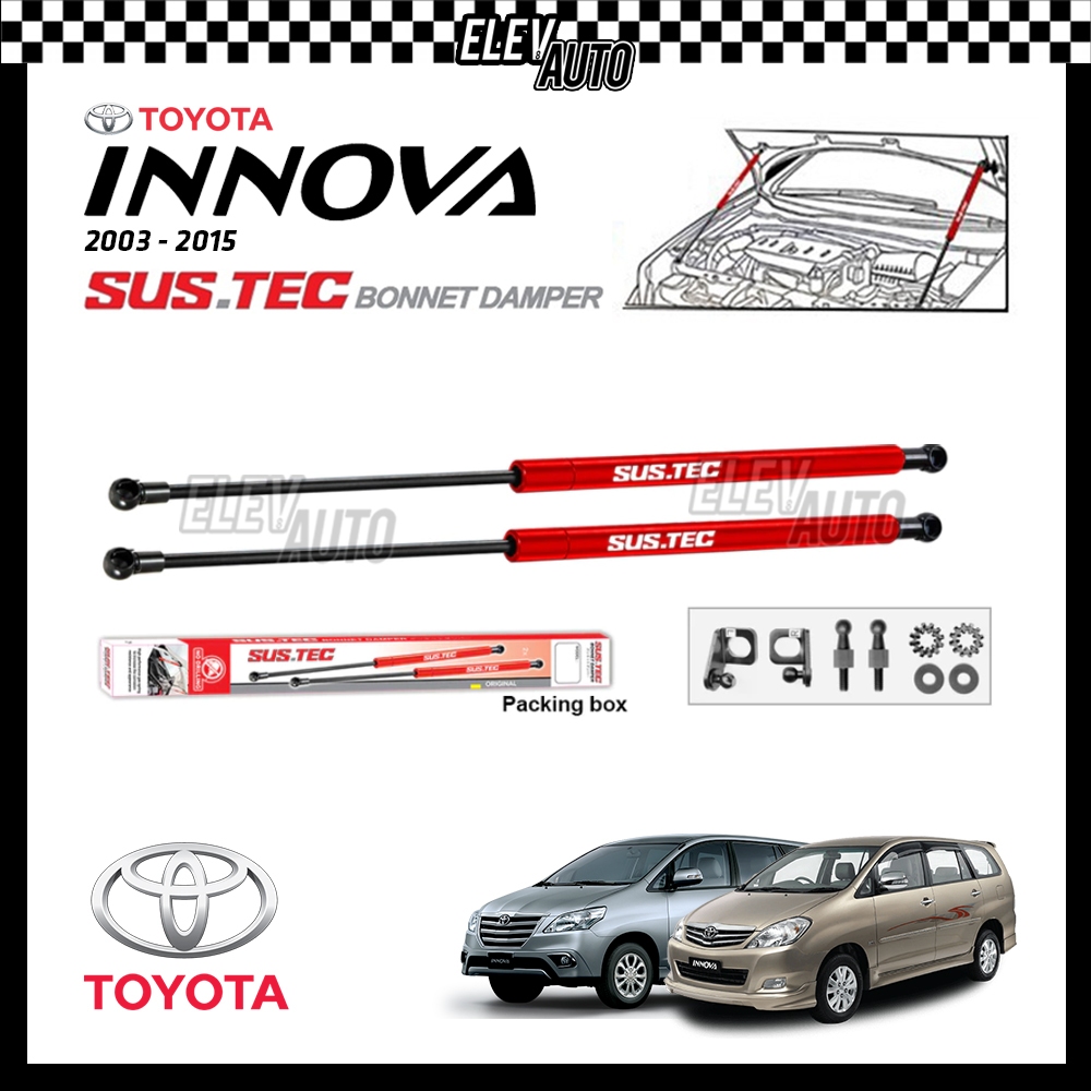 Toyota Innova 2003 - 2024 SUSTEC Front Hood Damper Bonnet Gas Lifter ...