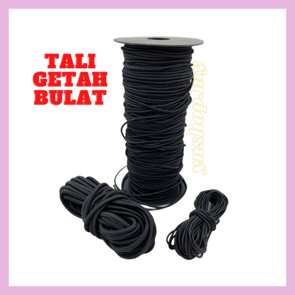 Getah Bulat 1mm 1.5mm 2mm 3mm 4mm 5mm@Round Elasticband High Quality AA ...