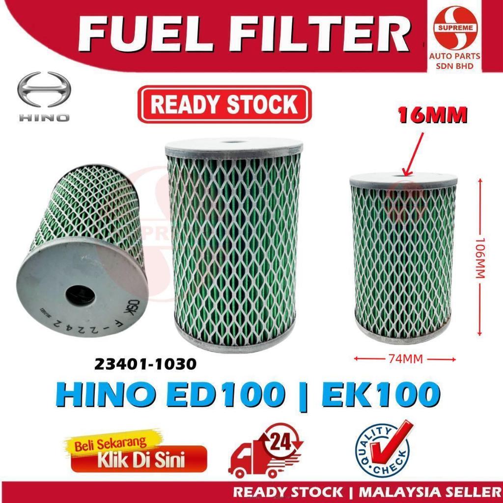 S2U Fuel Filter Hino ED100 EK100 F-2242 23401-1030 Penapis Diesel Lori ...