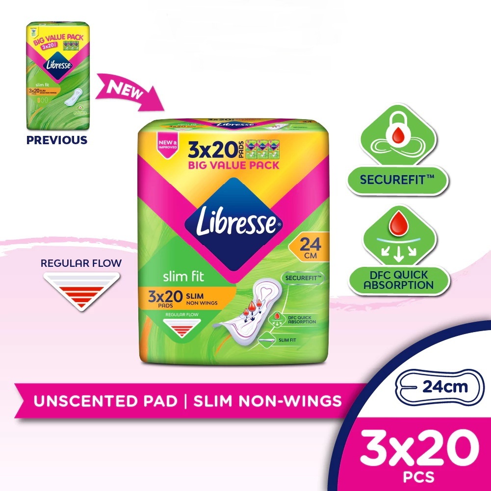 LIBRESSE SLIM WING 24CM 16SX3 | Shopee Malaysia