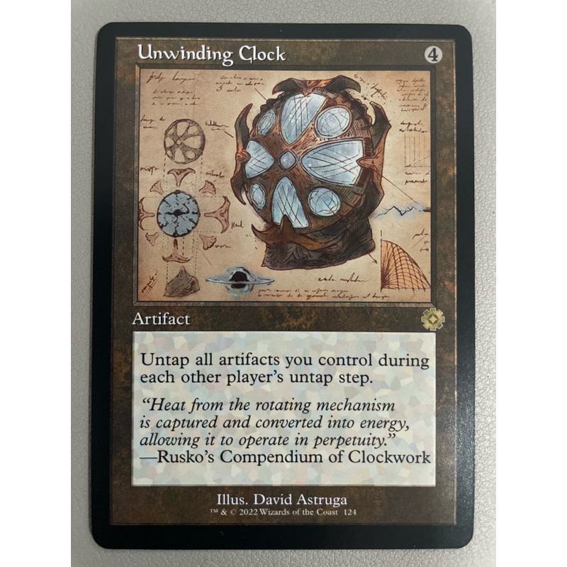 MTG:The Brother’s War (BRO) 061 R - Unwinding Clock (Schematic Art ...