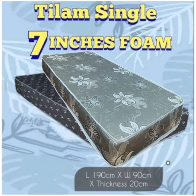 🔥🔥1 TILAM 1 ORDER 🔥🔥TILAM BUJANG 7 INCI 🔥SINGLE MATTRESS 7 INCHES ...