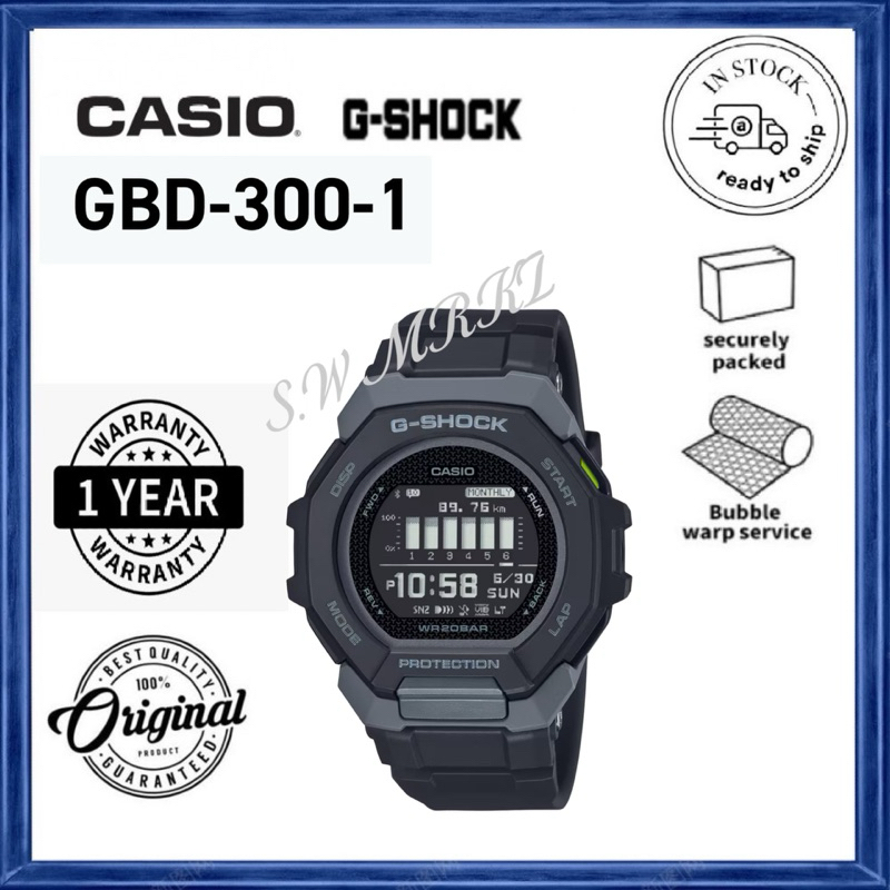 CASIO G SHOCK bluetooth sports men's watch GBD-300 Series GBD-300-1DR ...
