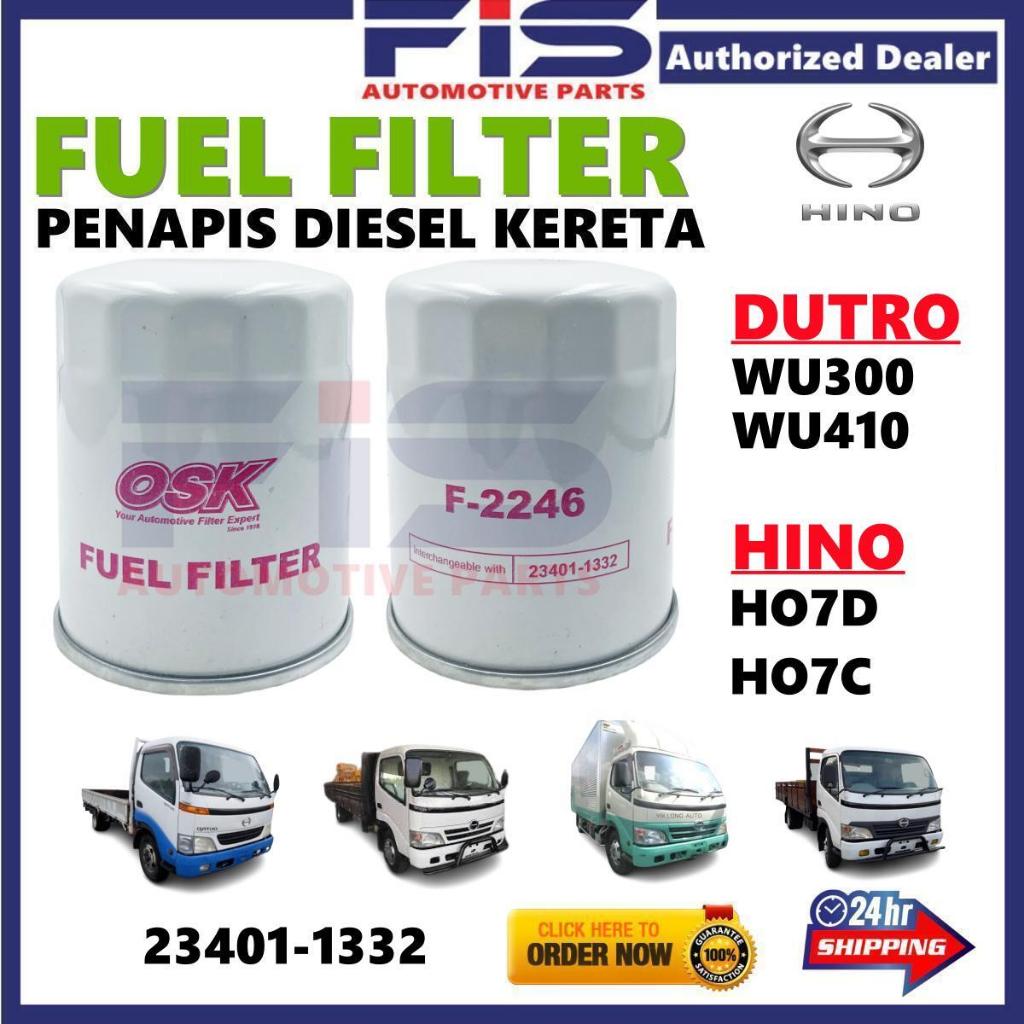 FIS Fuel Filter Hino Dutro WU300 WU410 F-2246 23401-1332 Penapis Diesel ...