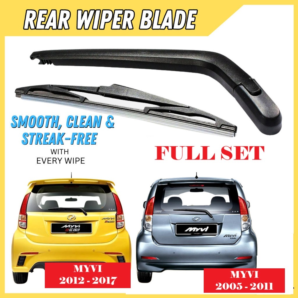Car Rear Window Wiper Arm Myvi Wiper Blade Cermin Belakang Tingkap ...
