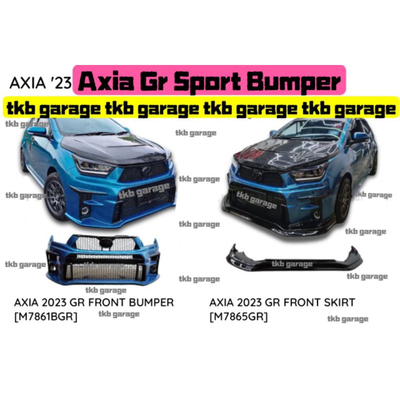 2023 Axia Gr Sport Bumper & skirt lips | Shopee Malaysia