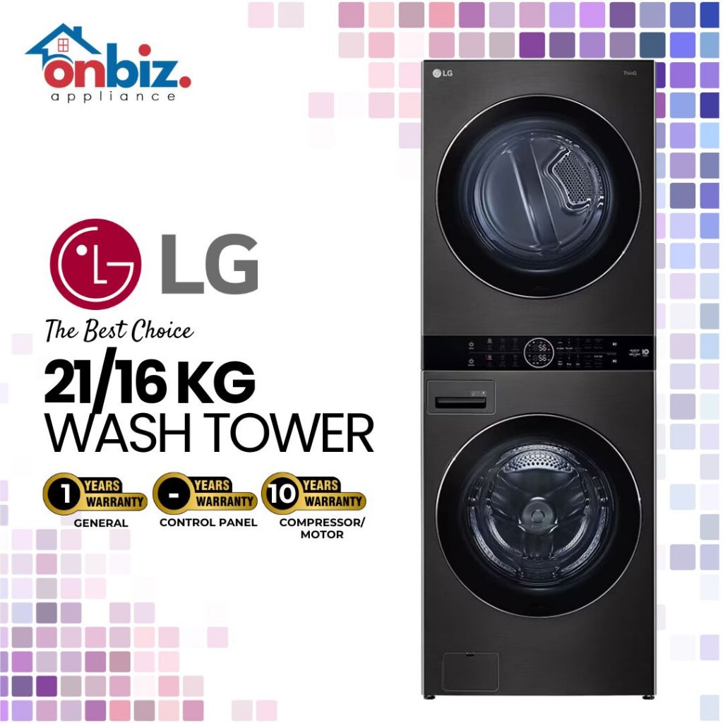 LG 21KG/16KG WashTower™ All-In-One Stacked Washer Dryer | Shopee Malaysia