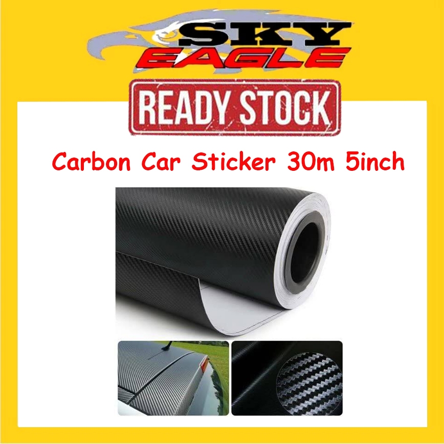 Carbon Car Sticker 30m 5 inch (ATT) | Shopee Malaysia