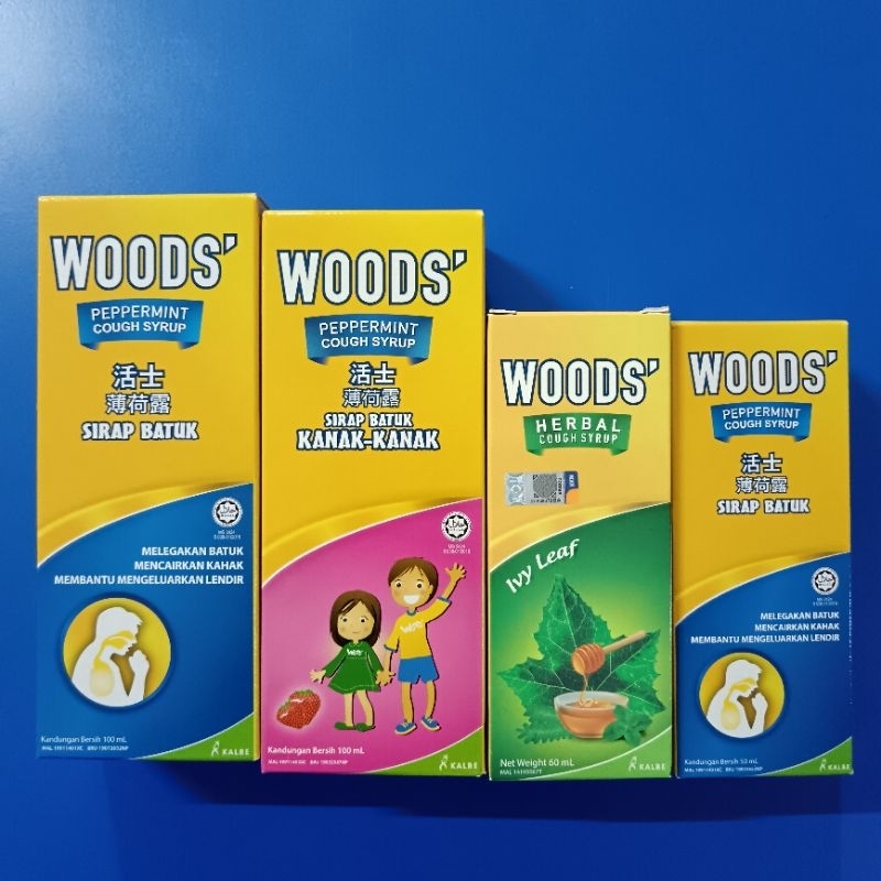 UBAT BATUK WOODS PEPPERMINT COUGH SYRUP DEWASA(100ml/50ml)/ KANAK-KANAK ...