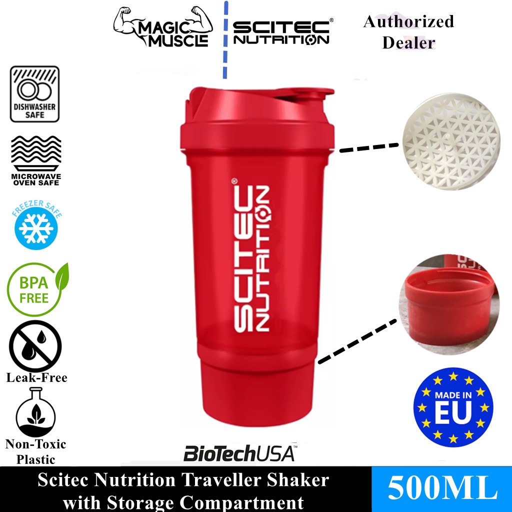 Scitec Nutrition Traveller Shaker with Detachable Powder Storage ...