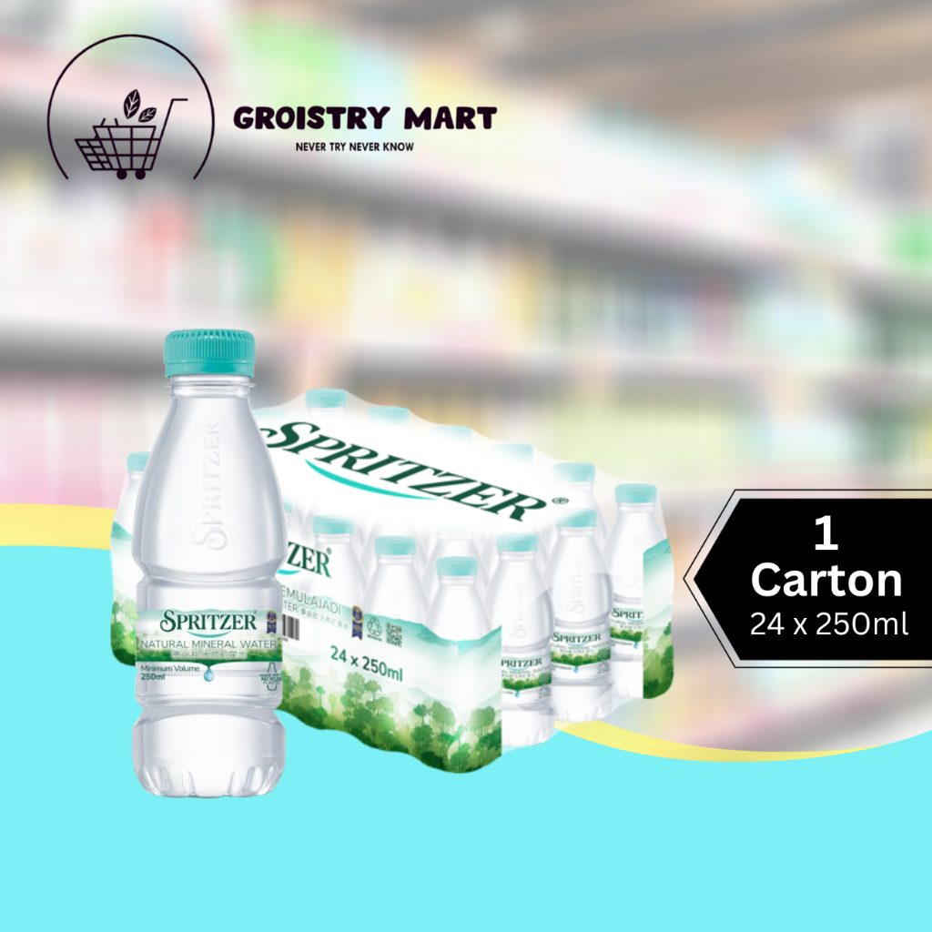 Spritzer Mineral Water - Shrink Wrap 250ml ( 24 x 250ml ) 1 Carton [Klang Valley & Seremban ...