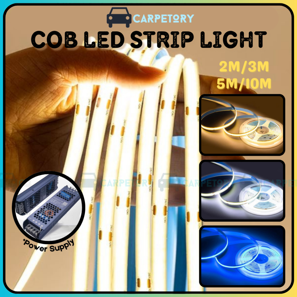 COB LED Strip Light Neon 10M 5M 3M 2M COB LED Strip Lights DC 24V ...