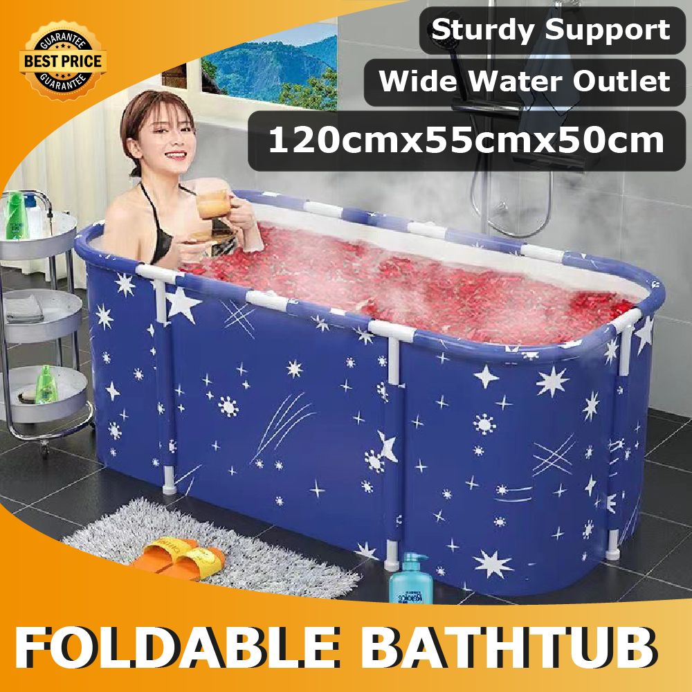 Foldable Bath tub Tab mandi lipat dewasa mudah alih Folding adult kids ...