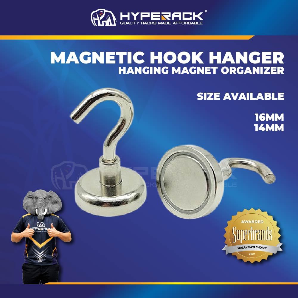 HYPERACK ™️ Strong Magnet Hook Hanger Power Magnetic Hook Holder ...