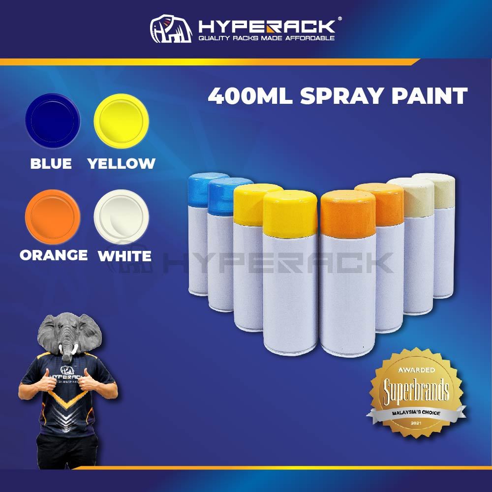HYPERACK ™️ [Best Quality] 400ml Spray Paint Spray Besi Solid Colour ...