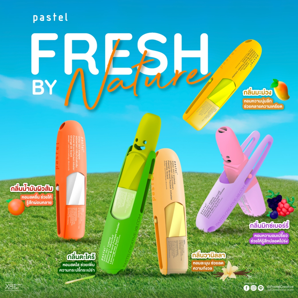 Pastel Pocket Inhaler Fresh From Nature🇹🇭 Original 💯% | Shopee Malaysia