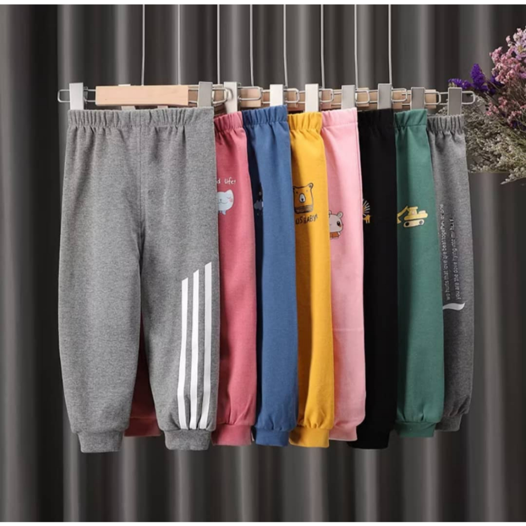 [Ready Stock] Kids Long Pants Jogger Pants Sweatpants for Kid Casual ...