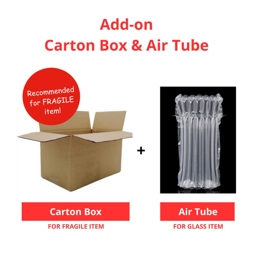 [ADD-ON PACKAGING FOR FRAGILE & GLASS ITEM] Carton Box + Airtube ...