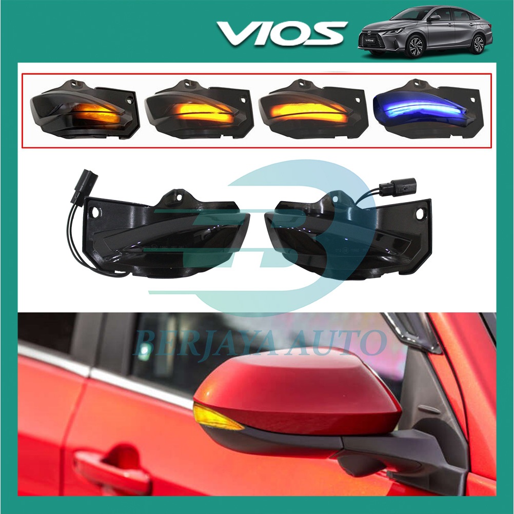 Toyota Vios AC100 Dynamic LED Turn Signal Light Side Mirror Lamp ...