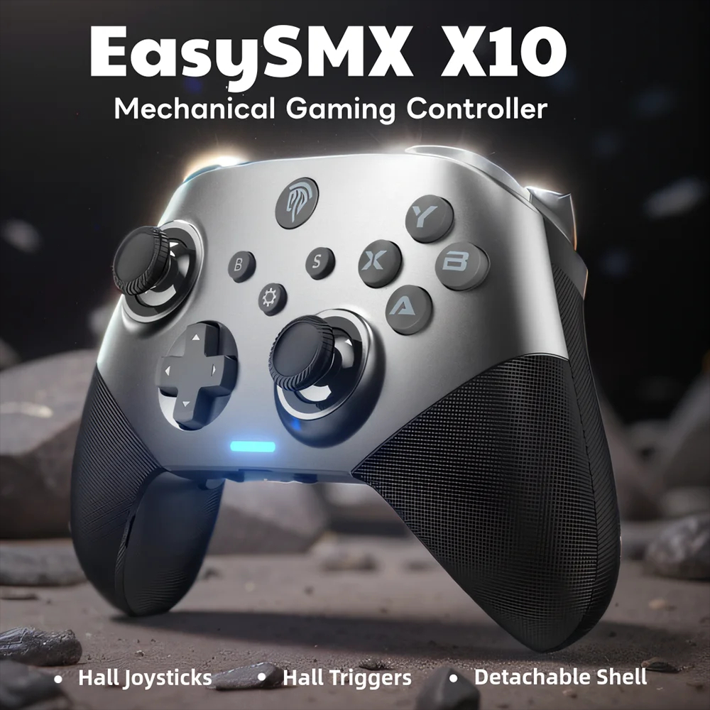 EasySMX X10 Wireless Gaming Controller, Mechanical Gamepad for PC ...