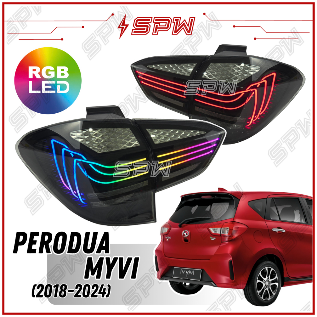 Perodua Myvi (2018-2025) RGB Tail Lamp Taillamp Tail Light MG3 G3 ...