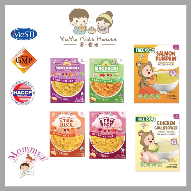 MommyJ Baby Instant Porridge 7m+ (300g) MommyJ Instant Stew Rice Prawn ...