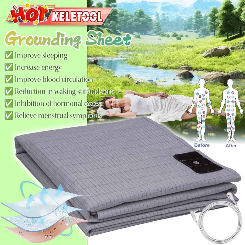 Grounding Sheet Earthing Sheet Conductive Grounding Half Sheet Organic ...