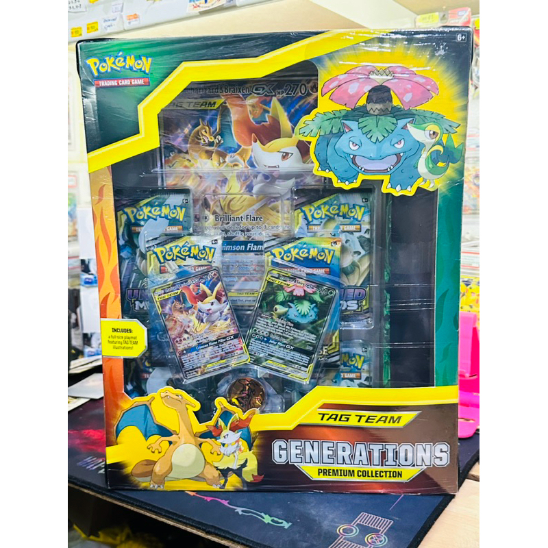 Pokemon TAG TEAM Generations Premium Collection Box Sealed | Shopee ...