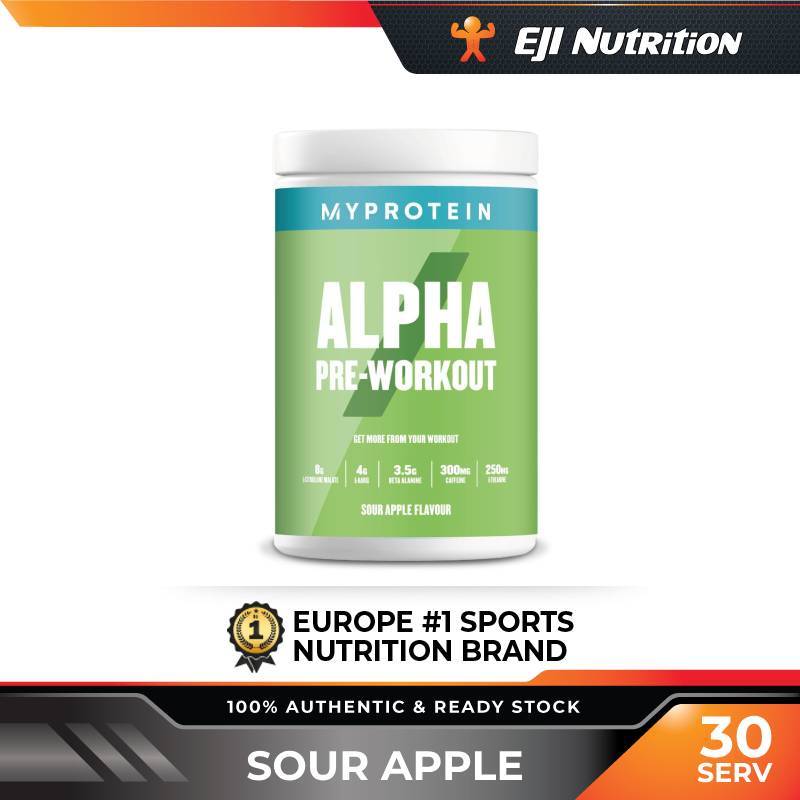 MYPROTEIN Alpha Pre-Workout, 30 Servings - Sour Apple | Shopee Malaysia