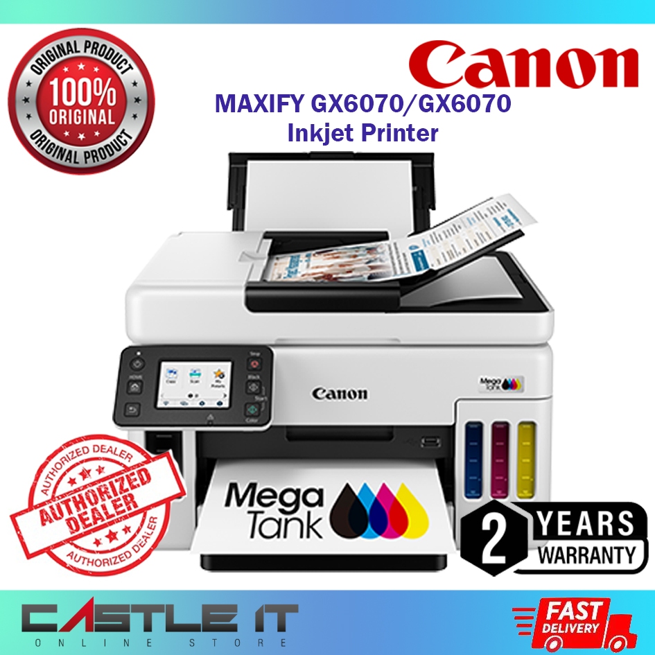 Canon MAXIFY GX6070/GX7070 Wireless AIO Colour Inktank Business Printer ...