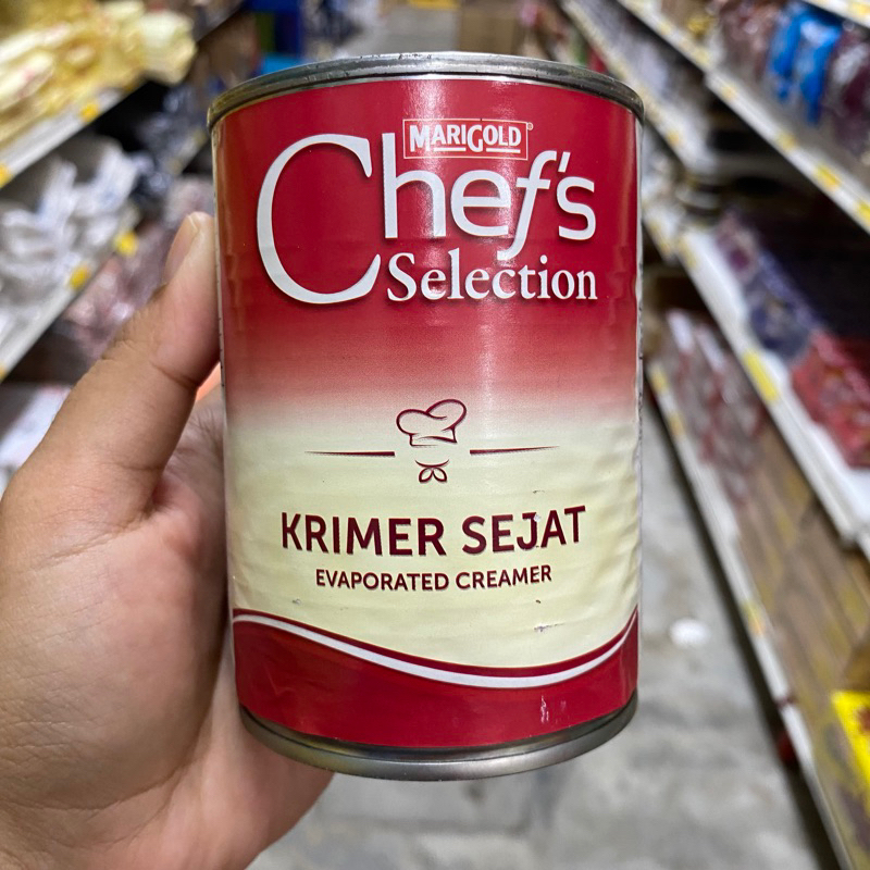 Marigold Chef’s Selection Susu Cair Evaporated Creamer Susu Sejat 390g ...