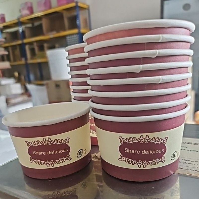 Ice Cream Cup 3oz 40pcs in each pack/ Cawan Ais Krim 3oz 40 biji setiap ...
