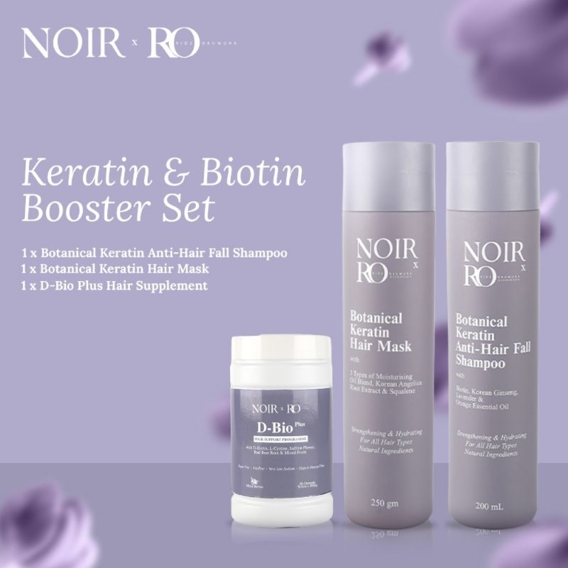 NOIR D BIO PLUS SUPPLEMENT + BOTANICAL KERATIN HAIR MASK + BOTANICAL ...