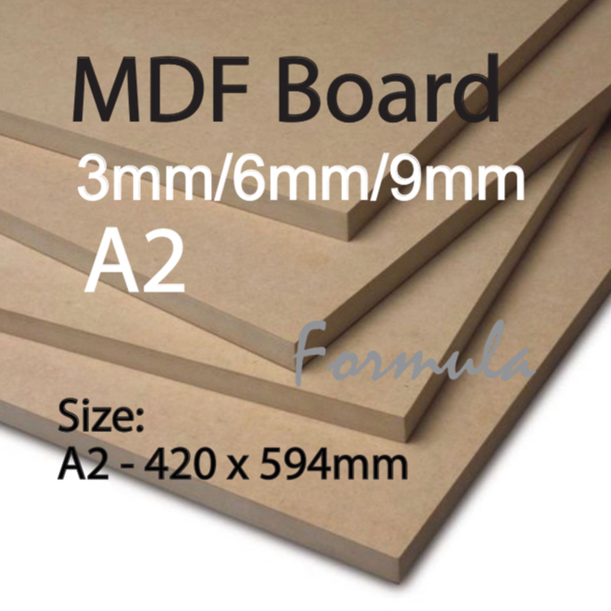 MDF Board/Medium Density Fibreboard 3mm/6mm/9mm - A2 size | Shopee Malaysia