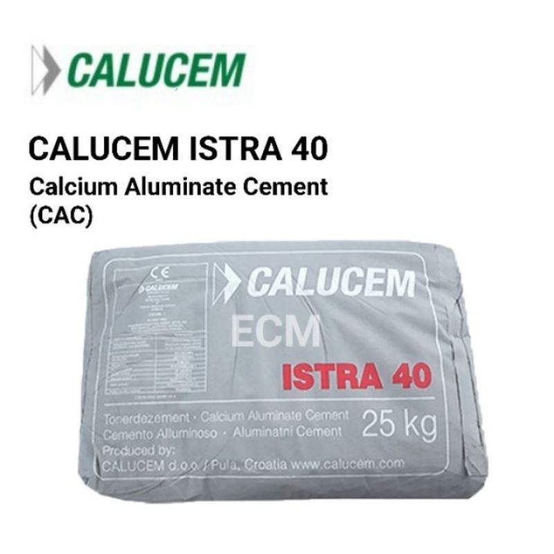 CALUCEM ISTRA 40 (25KG)- ALUMINA CEMENT ABRASION RESISTANT, HIGH EARLY ...