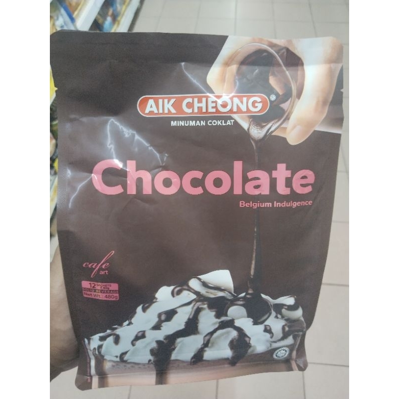 Aik Cheong Minuman Coklat Art Cafe Chocolate Belgium Indulgence 12s x ...