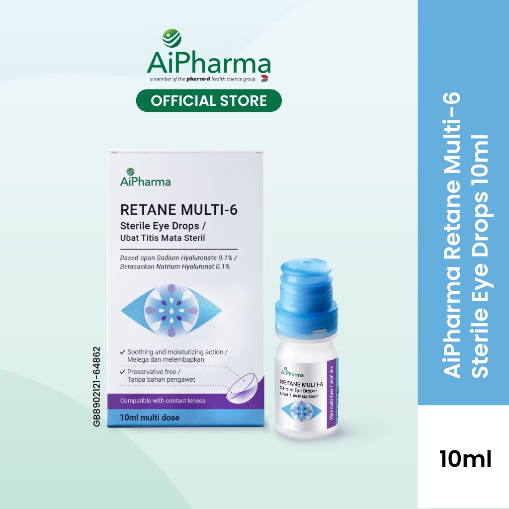 AiPharma Retane Multi-6 Sterile Eye Drops (10ml) | Shopee Malaysia