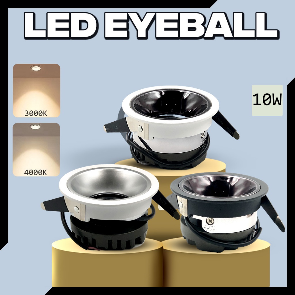 (SIRIM) OSRAM LEDVANCE LED COB Eyeball 10W, OSRAM LED Chip and Driver ...
