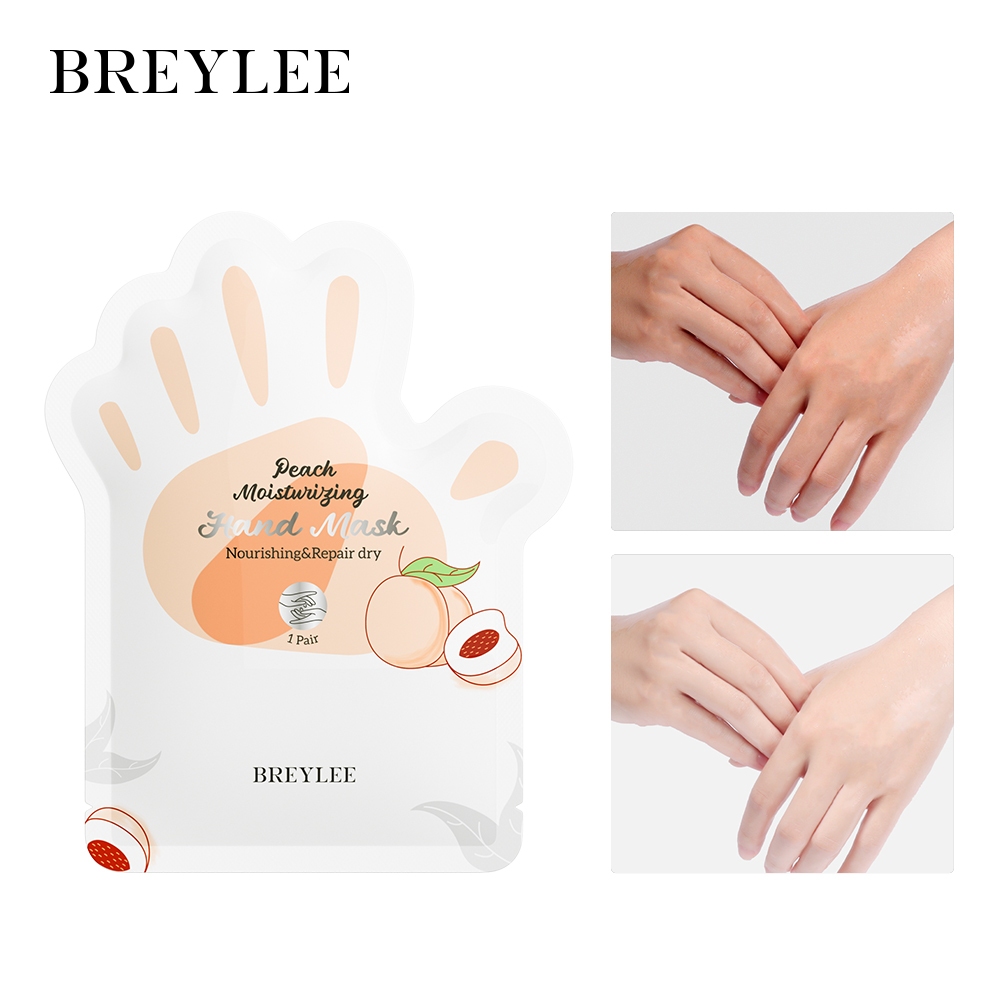 BREYLEE Peach Moisturizing Moisturizing Hand Mask skincare Hand Mask ...