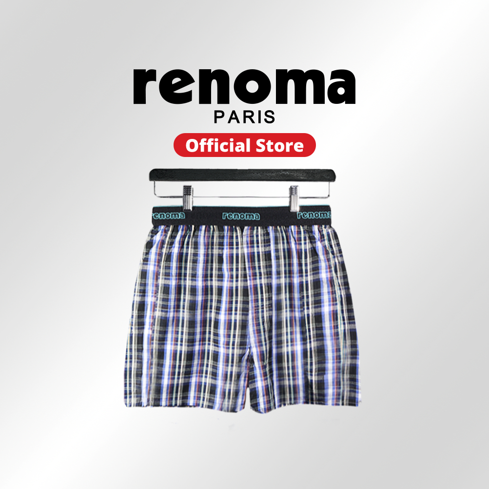 Renoma Woven Cotton Boxer Shorts (2 pcs) | Shopee Malaysia