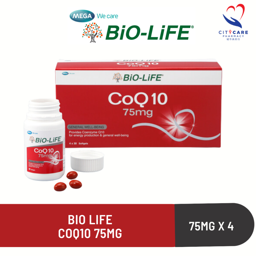 Bio-Life CoQ10 75mg Softgels (30's x 4) | Shopee Malaysia