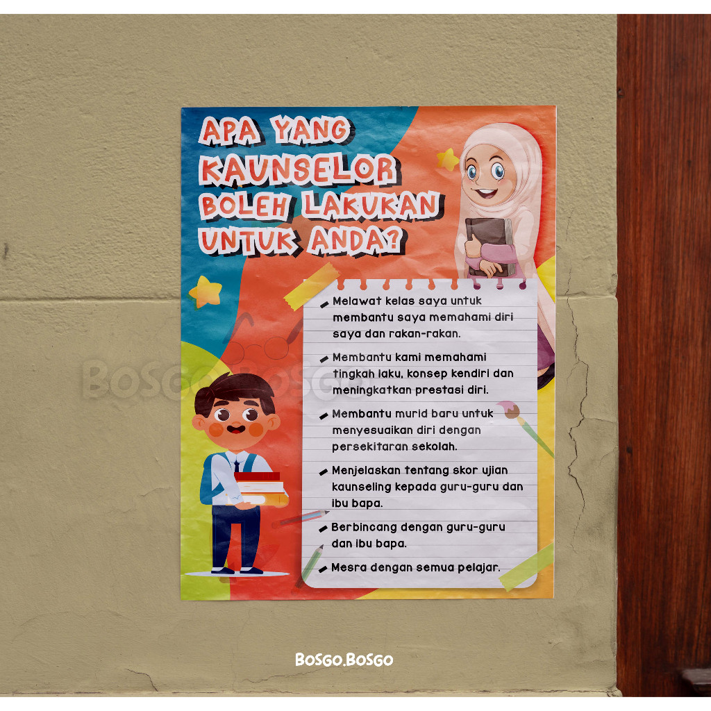 BOSGO Poster Bilik Kaunseling (Set 6PCS Banner) | Shopee Malaysia