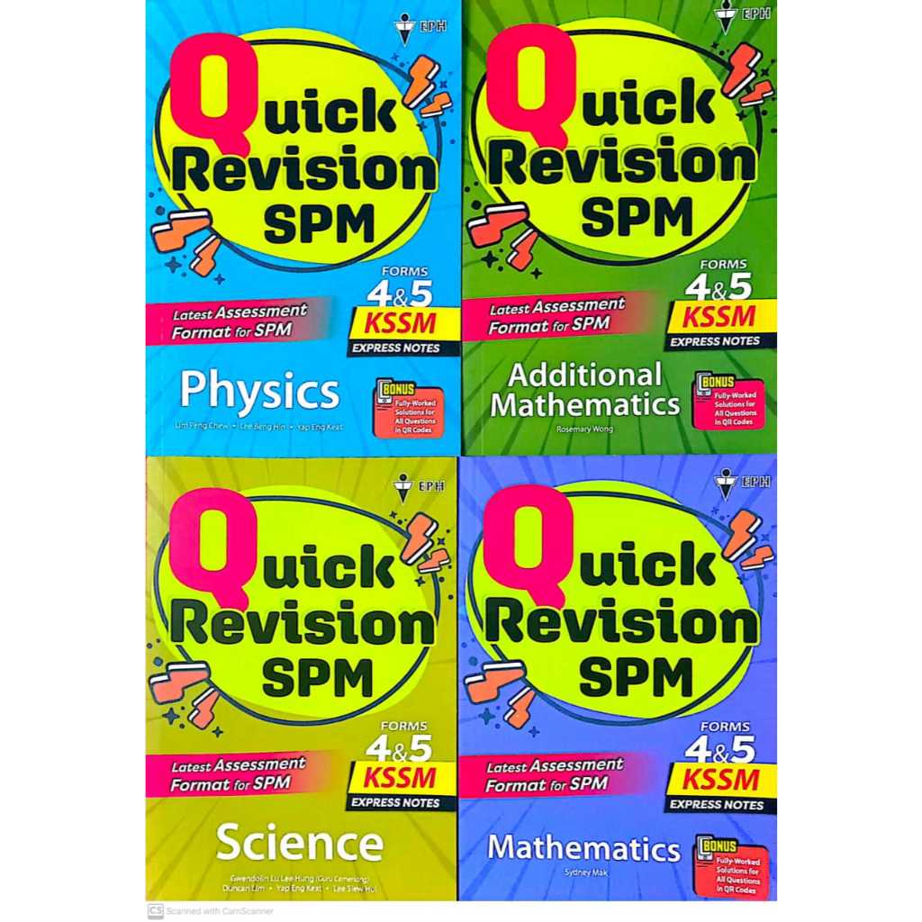 (ESA)EPH: QUICK REVISION SPM FORMS 4&5 KSSM | Shopee Malaysia