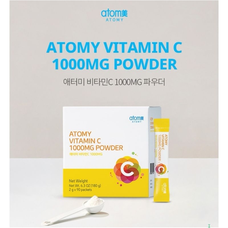 🔥Ready Stock 🔥 Atomy Vitamin C 1000mg Powder (2g * 90 Sticks) | Shopee ...